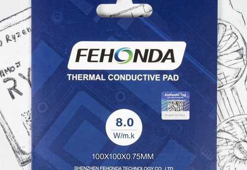 Термопрокладки Fehonda 0.75 мм, 8Вт 100x100