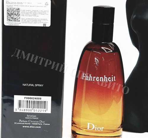 Dior Fahrenheit edt Диор фаренгейт туалетная вода