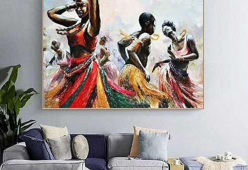 Картина маслом африканки Современное искусство