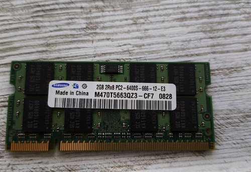Оперативная память для ноутбука DDR2 2GB SO-dimm