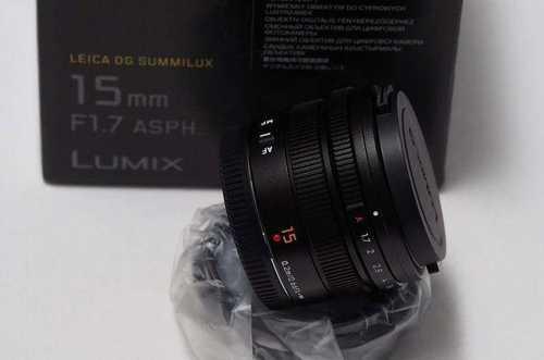 Новый Panasonic Leica 15/1.7