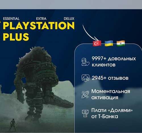 Подписка PS Plus   Shadow of the Colossus