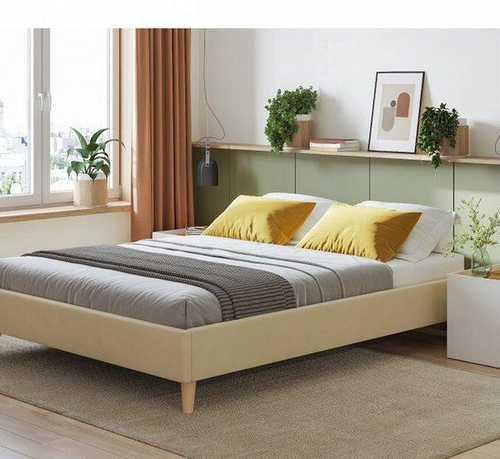 Кровать Бран-1 160 Velvet Beige