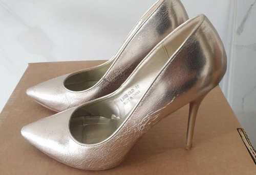 Серебряные туфли серебро блестящие