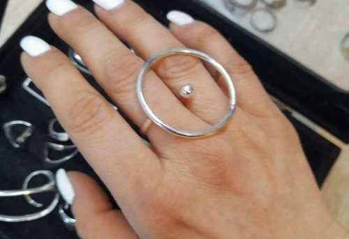 Дизайнерское кольцо Circle из серебра