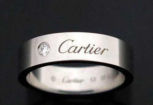 Золотое кольцо Cartier logo 0.04 ct 585 пробы