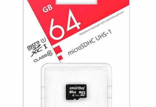 Карта памяти Smartbuy microSD Class 10 64Gb
