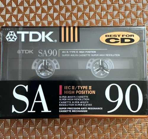 Аудиокассета TDK SA-90 Япония 1991