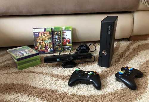 Xbox 360 (+Kinect и 3 игры)