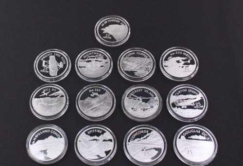 Монеты Соломоновых Островов - Авиация (Серебро)