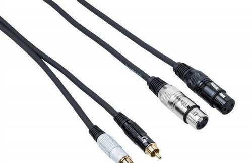 Кабель межблочный 2XLR-2RCA Bespeco eay2f2r150 1.5