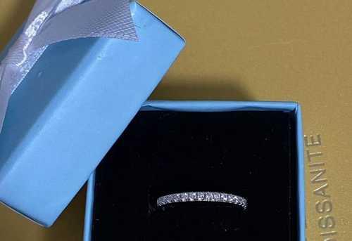 Кольцо дорожка с бриллиантом муассанитом 0.2ct