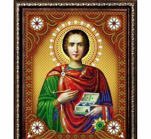 Алмазная мозаика 27x33 Святой Великомученик Пантел