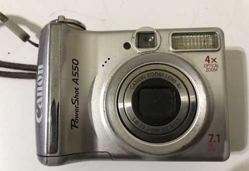 Фотоаппарат Canon PowerShot A550 цифровая камера