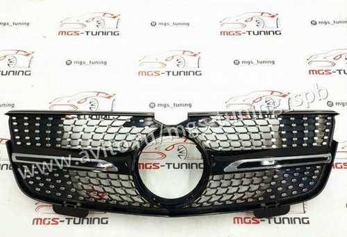 Решетка на Mercedes GL X164 Diamond Black 06-09г