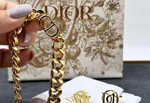 Christian Dior Золотой Чокер