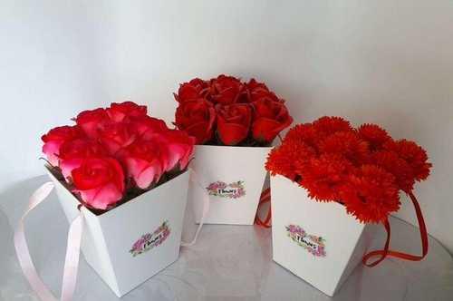 Букет из мыльных цветов роз на 1 сентября учителю