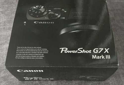 Фотоаппарат Canon Powershot G7X Mark III