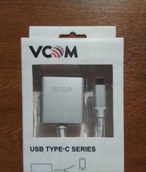 Кабель-адаптер vcom USB 3.1 Type-Cm hdmi A(f)