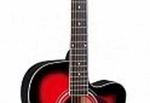 Акустическая гитара Naranda, цвет красный санберст