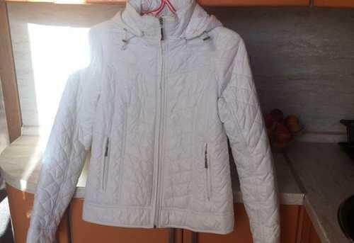 Куртка демисезонная женская белая р 44