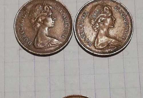 5. Монеты набор 5 шт Англия и Новая Зеландия