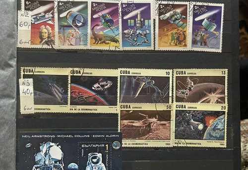 Почтовые марки на тему «Космос»