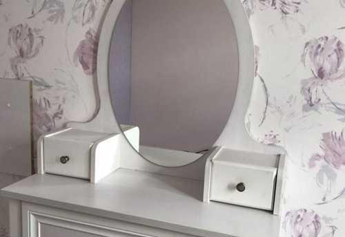 Туалетный столик с зеркалом белый детский