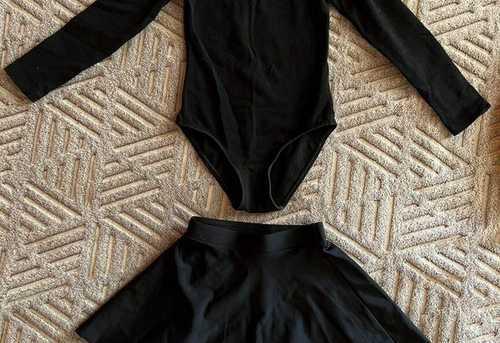 Гимнастический купальник и юбочка 104 размер