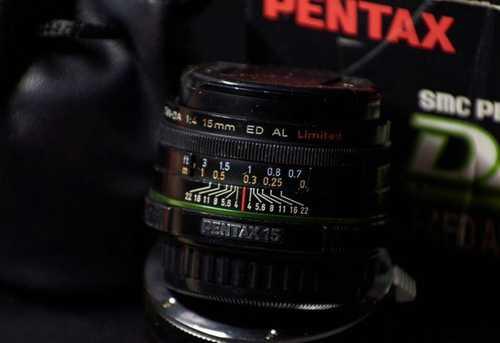 Объектив SMC Pentax DA 15 mm f/ 4 ED AL Limited