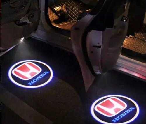 Led подсветка дверей с логотипом Honda Accord 8