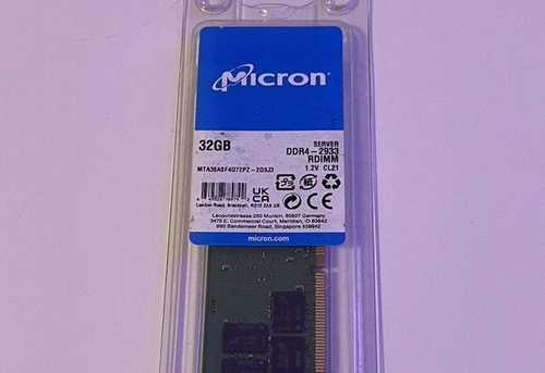 Оперативная память Micron DDR4 Registered 32gb