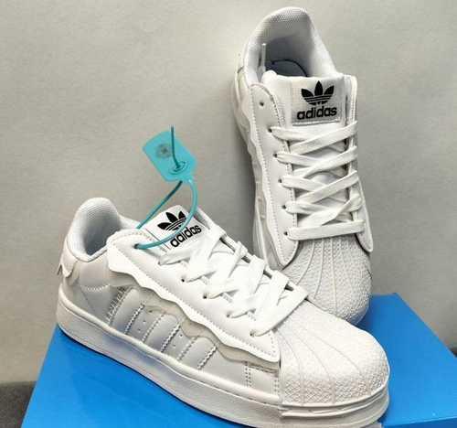 Кеды adidas superstar dank me белые