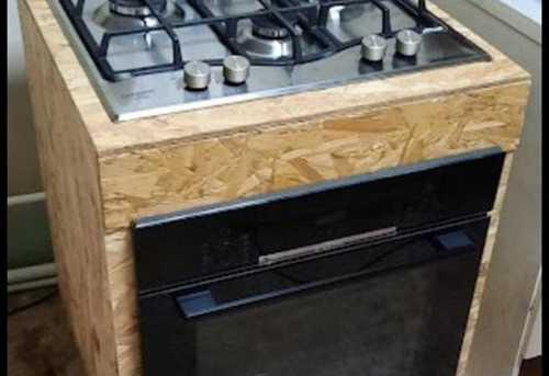 Кухонный модуль под духовой шкаф и варочную панель