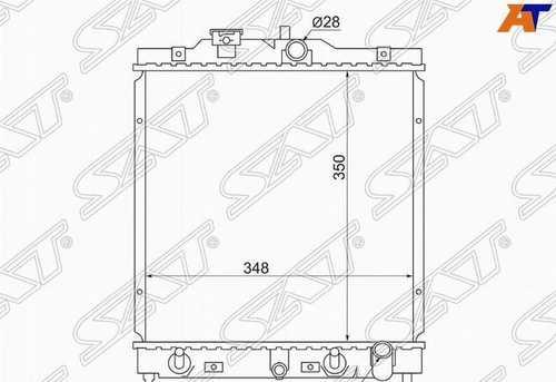 Радиатор охлаждения Хонда Партнер 92