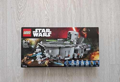 Новый Lego Star Wars 75103 First Order Transporter