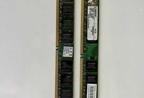 Оперативная память 2x2GB Kingston kvr800d2n6/2g