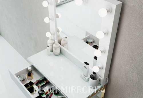 Столик макияжный лофт с диодными лампами