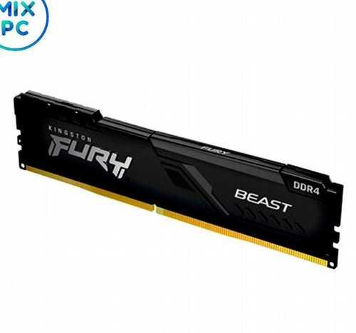 Модуль памяти DDR4 8GB 2666Mhz Kingston fury Beast Black KF426C16BB/8 Б.У