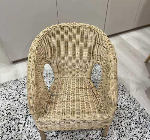 Кресло из ротанга детское Икеа