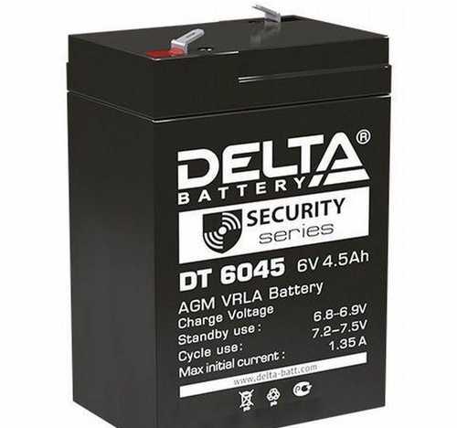 Аккумулятор delta DT 6045