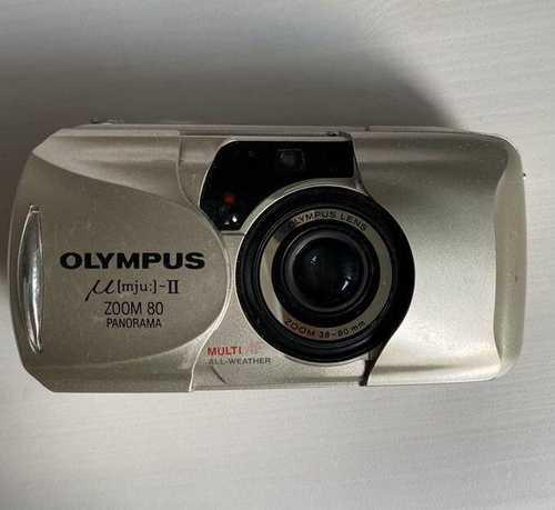 Плёночный фотоаппарат olympus MJU II zoom 80