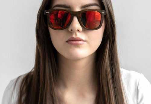 Деревянные солнцезащитные очки с поляризацией