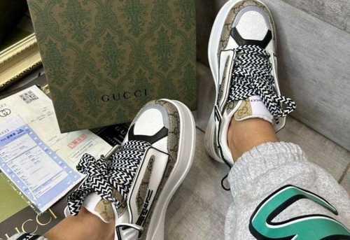 Кроссовки Gucci premium натуральная кожа