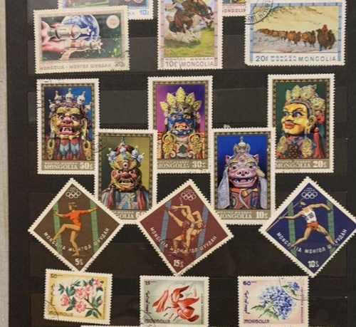 Почтовые марки Польша, Монголия