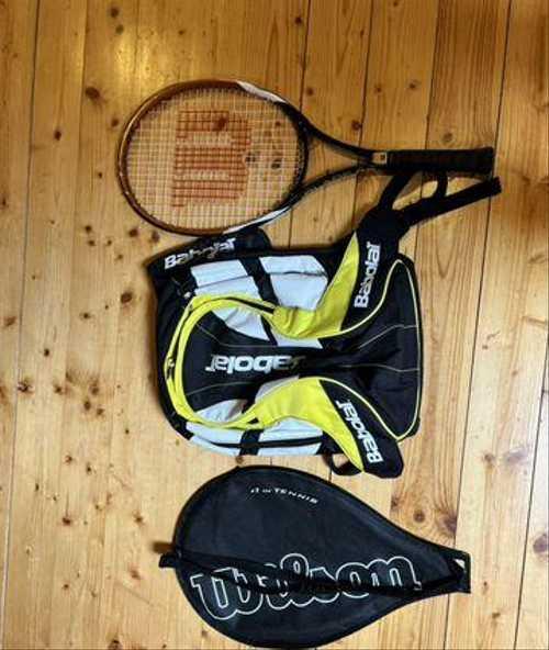 Ракетка детская теннис wilson с рюкзаком babolat