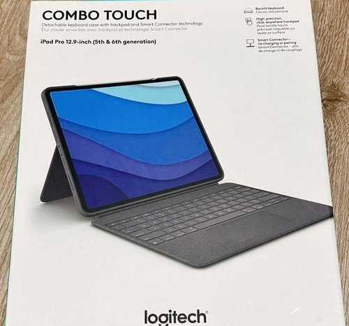 Клавиатура logitech combo touch iPad pro 12.9