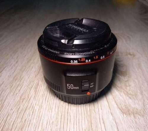 Объектив yongnuo 50mm f1 8, 2 версия (canon)