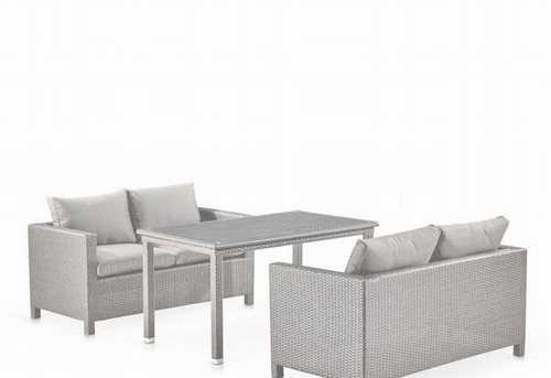 Обеденный комплект плетеной мебели с диванами T256