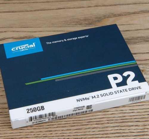 SSD M.2 NVMe накопитель Crucial 250GB